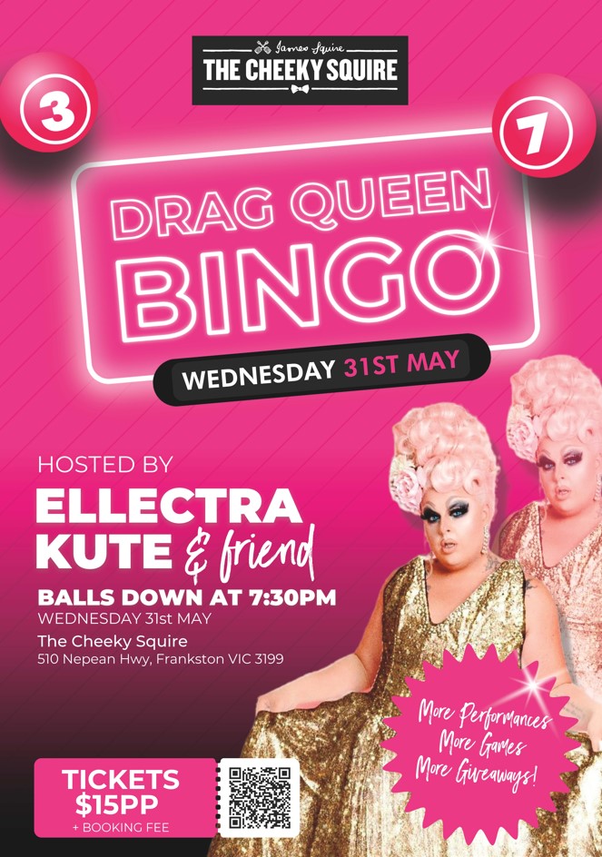 Drag Bingo - The Cheeky Squire